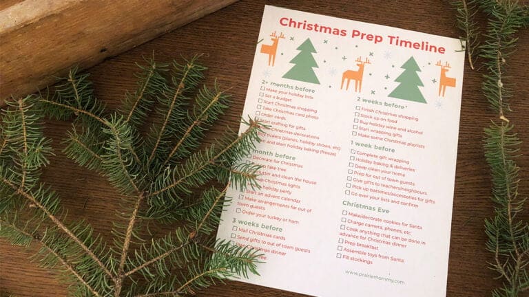 FREE Printable Christmas Prep Checklist - The Best Nest
