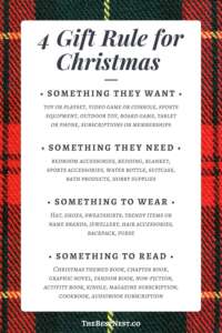 4 Christmas Gift Rule: How We Use it With 5 Kids